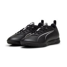 Puma Kinder Fußballschuh "ULTRA 5 PLAY IT JR", Gr. 37,5, schwarz-weiß, Synthetik, Schuhe