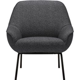 Sessel, B:76cm H:83cm T:83cm, schwarz, CREATION BY ROLF BENZ, Wohnzimmer, Sessel, "Designsessel CR.482 in hochwertiger Detailverarbeitung", und