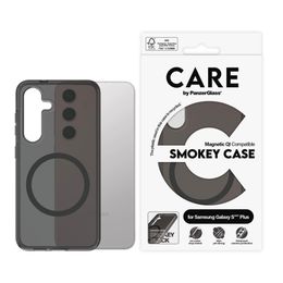 Handyh&uuml;lle "Magnetic QI Compatible Smokey Case f&uuml;r Samsung Galaxy S25 Plus", B:11cm H:2,5cm T:20cm, transparent, CARE BY PANZERGLASS, H&uuml;llen,