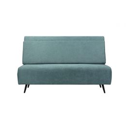 Schlafsofa Home Affaire, B:140cm H:87cm T:94cm, blau, 100% Polyester, Kinderzimmer, Sofas, "Linnea", Daybed mit aufklappbarer Liegefläche, in