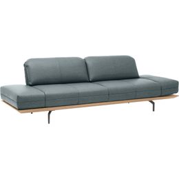 3-Sitzer, B:232cm H:117cm T:129cm, blau, CREATION BY ROLF BENZ, Sofas, "CR.420, Designsofa, Loungesofa", in 2 Qualit&auml;ten, Holzrahmen in Eiche Natur