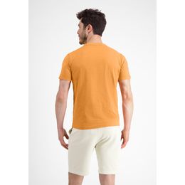 Lerros Herren T-Shirt "Lerros T-Shirt, uni", orange, Gr. S, 100% Baumwolle, Shirts
