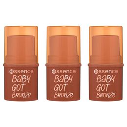 Essence Damen Contouring-Stick "baby got bronze bronzing stick", 16,5 g, braun, Teint-Kosmetika, Cremiger Bronzer-Stick f&uuml;r einen nat&uuml;rlichen,