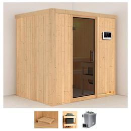 Karibu Sauna "Bedine", Saunaofen, externe Steuerung, 9 kW, beige, Saunen, Ofen 9 KW externe Strg easy