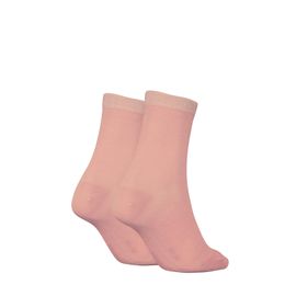 Damen Socken "CK WOMEN SHORT SOCK 2P SHINY LOGO", Calvin Klein Jeans, Gr. 39, pink, Obermaterial: 33% Modal, 31% Polyamid, 30% Baumwolle, 4%
