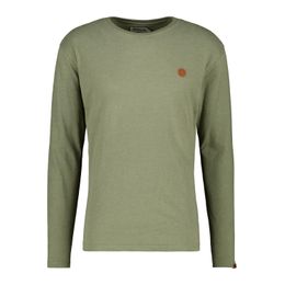 alife and kickin ALIFE & KICKIN Herren Langarmshirt "Herren AlexAK A", gr&uuml;n, Gr. S, 60% Baumwolle, 40% Polyester, Shirts