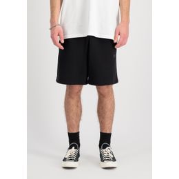 Herren Shorts "Alpha Essentials RL Shorts", schwarz, Gr. S, Alpha Industries, Obermaterial: 70% Baumwolle, 30% Polyester, Hosen