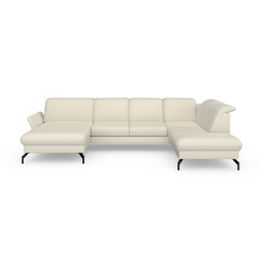 Sit & More Wohnlandschaft SIT & MORE, B:338cm H:84cm T:207cm, beige, Sofas, "Fashion U-Form", wahlweise mit Kopfteilverstellung, Vorziehsitz, motorisch,