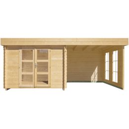 Gartenhaus Kiehn-Holz, beige, Holzwerkstoff, Gartenh&auml;user, "Acrux 2", inkl. Fussboden im Haus
