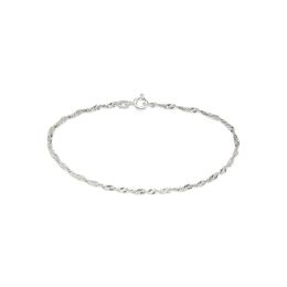 Bruno Banani Damen Armband "Schmuck Geschenk Silber 925 Armschmuck Armkette Singapurkette", 19, Silber 925 (Sterlingsilber), silber, Silber 925