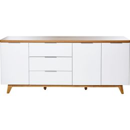 Sideboard Jahnke, B:180cm H:77,4cm T:39cm, braun, Holzwerkstoff, Wohnzimmer, Sideboards, "LIBRE", Breite ca. 180