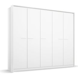 Dreht&uuml;renschrank Rauch, B:230cm H:231cm T:58cm, wei&szlig;, Holzwerkstoff, Schr&auml;nke, "Kleiderschrank Schrank Garderobe W&auml;scheschrank Ankleide OTELI", inkl.
