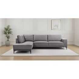 Ecksofa OTTO HOME, B:289cm H:85cm T:210cm, braun, Struktur weich (100% Polyester);Luxus-Microfaser (100% Polyester);Webstoff (100% Polyester),