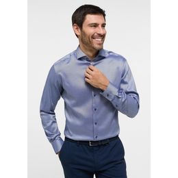 Eterna Herren Langarmhemd "MODERN FIT", blau, Gr. 44, 40% cotton, 4% Elasthan, 56% Lyocell, Hemden, EASY IRON (bügelleicht)