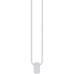 Thomas Sabo Damen Kette mit Anhänger "Schmuck Silber 925 Halskette mit Anhänger in Ringform", 45, Silber 925 (Sterlingsilber), L: 45 B: 1mm, silber,