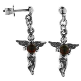 OSTSEE-SCHMUCK Damen Paar Ohrh&auml;nger "- Engel - Silber 925/000 - Bernstein", Silber 925 (Sterlingsilber), silber, Silber 925 (Sterlingsilber), Ohrringe