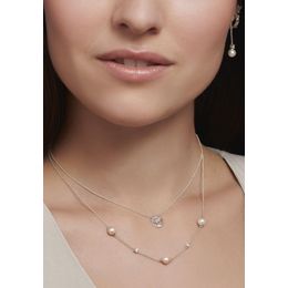 Thomas Sabo Damen Perlenkette "Perlen mit Steinen, KE2120-167-14-L45V", 45, Perlen Silber 925 (recycelt), bunt, Perlen, Silber 925 (recycelt),