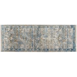 L&auml;ufer, B:80cm H:8mm L:200cm, grau, OCI DIE TEPPICHMARKE, Viskose, Flur, Teppiche, "BESTSELLER TADI"