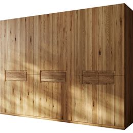 Kleiderschrank Home Affaire, B:302cm H:223cm T:62cm, braun, Massivholz, Jugendzimmer, Schr&auml;nke, "Ambroise aus Wildeiche, erh&auml;ltlich in verschiedenen
