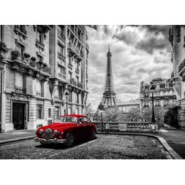 papermoon Fototapete "Paris Eiffel Tower", B/L: 3,5m x 2,6m, Bahnen: 7 Stk., bunt, Tapeten