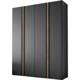 Dreht&uuml;renschrank Wiemann, B:197,3cm H:236cm T:58cm, grau, Holzwerkstoff, Schr&auml;nke, "Lagos", inkl. T&uuml;rend&auml;mpfung