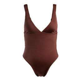 Roxy Damen Badeanzug "Silky Island", braun, Gr. XL, 85% Nylon, 15% Elasthan, Badeanzüge