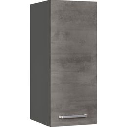 H&auml;ngeschrank Nobilia, B:30cm H:72cm T:37,2cm, grau, K&uuml;che, Schr&auml;nke, ""Riva", Ausrichtung w&auml;hlbar, vormontiert", in drei Breiten: 30, 45 und 60 cm,