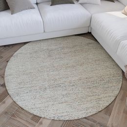 Teppich Wecon Home, H:15mm Ø:180cm, bunt, Polyester, Wohnzimmer, Teppiche, "Hamptons THIRTYTWO", Kurzflor, Wohnzimmer, Schlafzimmer, elegant, robust,