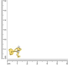Firetti Damen Single-Ohrstecker "Schmuck Geschenk Gold 375 Ohrschmuck Ohrring Fu&szlig;ballspieler", Gelbgold 375, gold, Gelbgold 375, Ohrringe