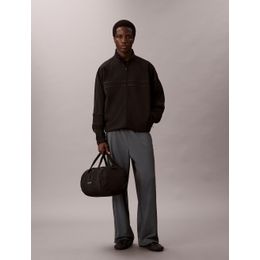 Calvin Klein Herren Weekender "BOLD WEEKENDER", schwarz, Nylon, unifarben, Taschen, Reisetasche, gro&szlig;e Umh&auml;ngetasche, Fitnesstasche mit CK-Logo