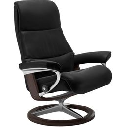 stressless "View" Set, Relaxsessel mit Hocker, mit Signature Base, Gr&ouml;&szlig;e M,Gestell Wenge