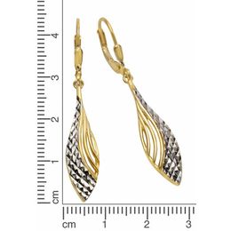 Firetti Damen Paar Ohrh&auml;nger "Schmuck Geschenk Silber 925 Ohrschmuck Patentbrisur", Silber 925 (Sterlingsilber), gold, Silber 925 (Sterlingsilber),