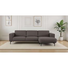 Ecksofa OTTO HOME, B:289cm H:85cm T:159cmdunkelgrau, 100% Polyester, Wohnzimmer, Sofas, "Lillith, 289 cm, L-Form, gemütlicher Sitzkomfort", Eckcouch