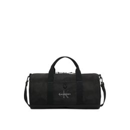 Calvin Klein Damen Weekender "BOLD WEEKENDER", schwarz, Nylon, unifarben, Taschen, Reisetasche, große Umhängetasche, Fitnesstasche mit CK-Logo