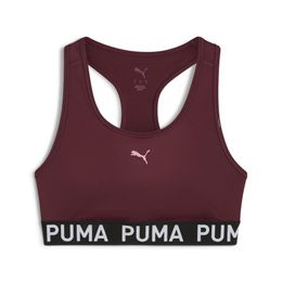 Puma Damen Sport-BH "4KEEPS Elastic BH Damen", Gr. XS, rot, 85% Polyester, 15% Elasthan, BHs