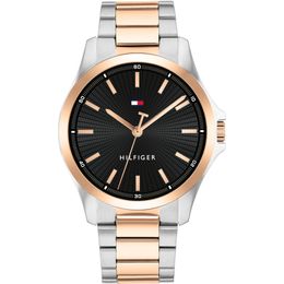Tommy Hilfiger Herren Quarzuhr "BRUCE", silber, Armbanduhren, Armbanduhr, Herrenuhr, Edelstahlarmband, analog