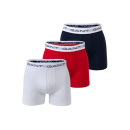 Gant Herren Boxershorts "Boxershort 3er Pack", Gr. M, bunt, Obermaterial: 95% Baumwolle CO. 5% Elasthan EL., Unterhosen