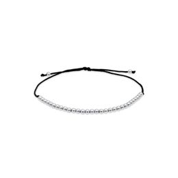 Elli Damen Armband "Kugeln Bead Nylon 925 Sterling Silber", 16cm, ohne Stein, Silber 925 (Sterlingsilber)silber, Silber 925 (Sterlingsilber),
