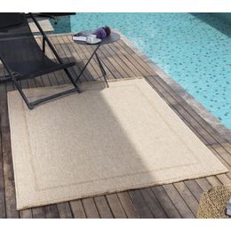 Teppich LIVABLISS, B:156cm H:8mm L:207cm, beige, Kunstfaser, Wohnzimmer, Teppiche, "TRENTON"