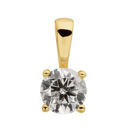 OROLINO Damen Kettenanh&auml;nger "585/- Gelbgold 1 Brill. 0,50 ct. H/P2", one-size, 0,5 P2 = erkennbare Einschl&uuml;sse, Gold, 0,5 g, gelb, Gold,