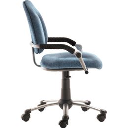 mayer Sitzmöbel Bürostuhl MAYER SITZMÖBEL, B:58,5cm H:93cm T:60cm, blau, Kunststoff, Metall, Polyester, Stühle, "Kinder- und Jugenddrehstuhl myFREAKY", mitwachsend