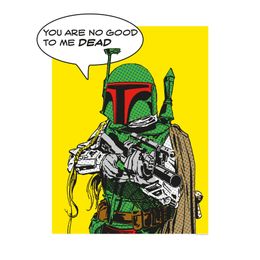 Komar Poster "Star Wars Classic Comic Quote Boba Fett", B/H/T: 40cm x 50cm, Star Wars, 1 Stk., bunt, Bilder, Kinderzimmer, Schlafzimmer, Wohnzimmer