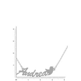 Firetti Damen Namenskette "Schmuck Geschenk Silber 925 Halskette mit deinem Namen", Silber 925 (Sterlingsilber), L: 45, silber, Silber 925