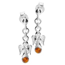 OSTSEE-SCHMUCK Damen Paar Ohrh&auml;nger "- Engel - Silber 925/000 - Bernstein", Silber 925 (Sterlingsilber), silber, Silber 925 (Sterlingsilber), Ohrringe