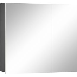 Spiegelschrank Home Affaire, B:80cm H:70cm T:15cm, grau, Spanplatte, Badezimmer, Schr&auml;nke, "Wisla", Breite 80 cm