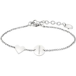 Damen Armband "Schmuck Edelstahl Together Today Everyday Herz", 20cm, Edelstahl, silber, Liebeskind Berlin, Edelstahl, Armb&auml;nder