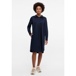 Eterna Damen Blusenkleid "LOOSE FIT", blau, Gr. 42, 95% cotton, 5% Elasthan, Kleider
