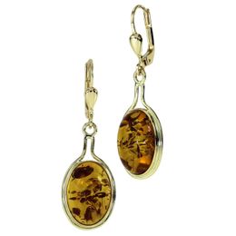 OSTSEE-SCHMUCK Damen Paar Ohrh&auml;nger "- Marga - Gold 333/000 - Bernstein", Gelbgold 333, gold, Gelbgold 333, Ohrringe