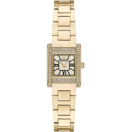 Emporio Armani Damen Quarzuhr, gold, Armbanduhren, Armbanduhr, Damenuhr, Edelstahlarmband, analog