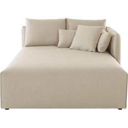 Ottomane OTTO HOME, B:138cm H:86cm T:168cm, beige, 100% Polypropylene, Sofas, "Nöre", Lounge-Modul - zum eigenen Zusammenstellen, Breite 138cm, Tiefe